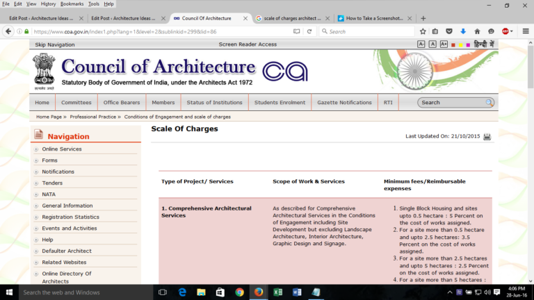 SCALE OF CHARGES OF AN ARCHITECT | ARCHITECTURE IDEAS . INFO