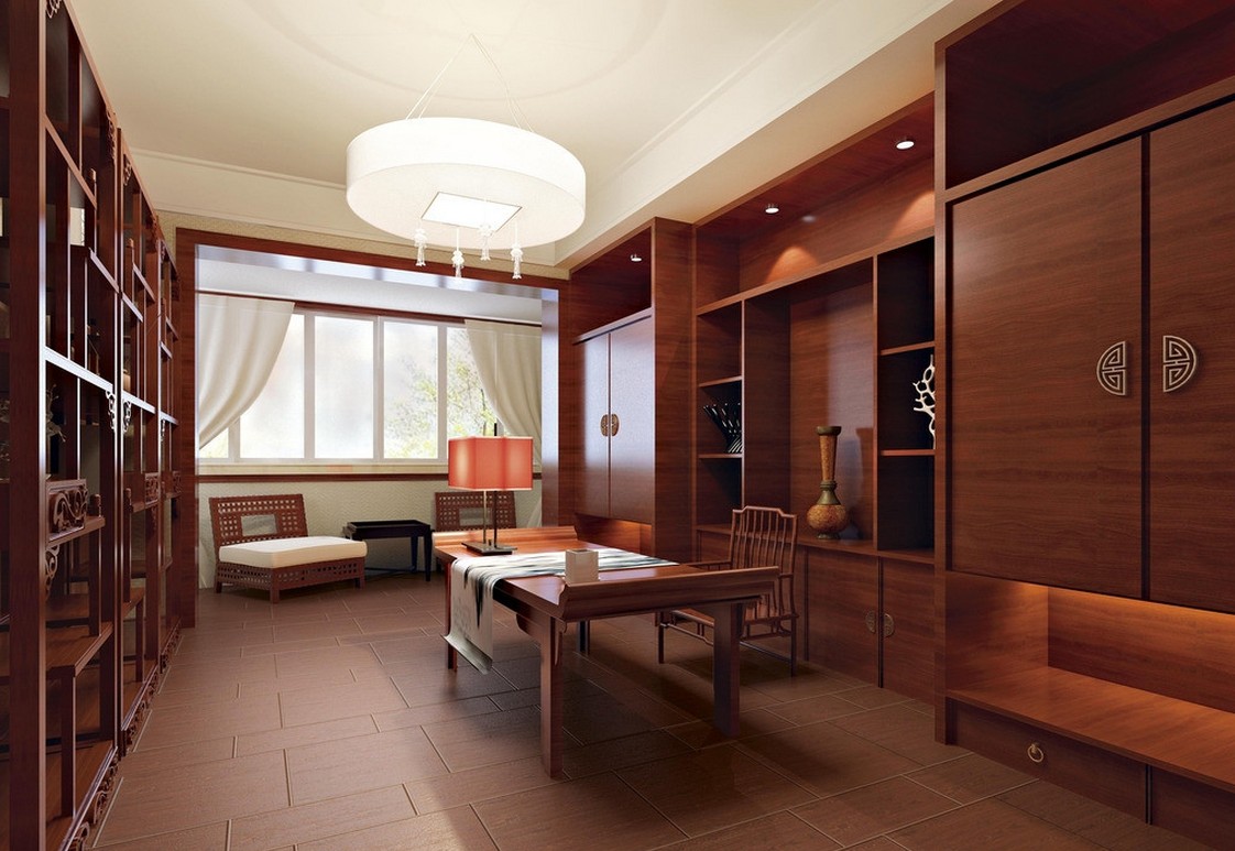 Chinese study room with wood furniture set ARCHITECTURE IDEAS Chinese study room with wood furniture set ARCHITECTURE IDEAS